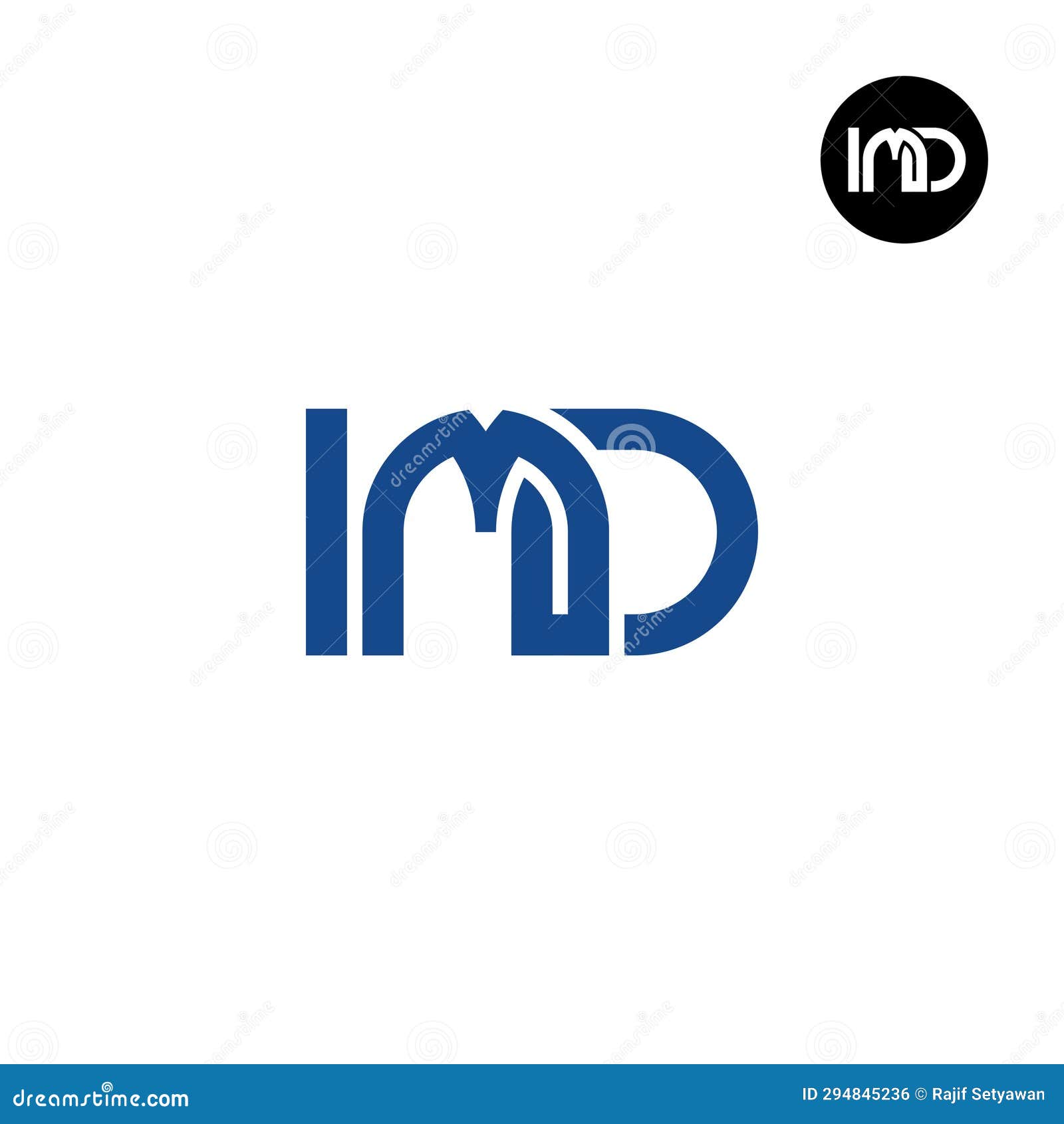 Letter IMD Monogram Logo Design Stock Vector - Illustration of ...