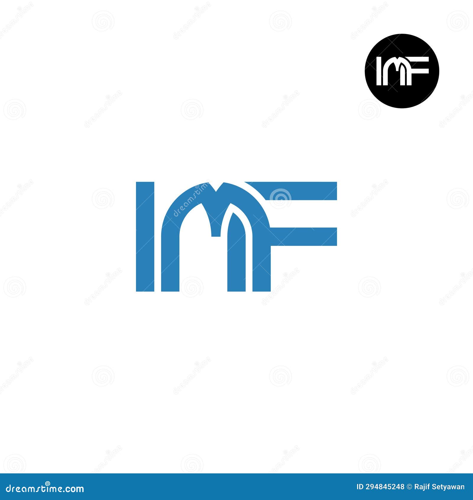 Letter IMF Monogram Logo Design Vector Illustration | CartoonDealer.com ...