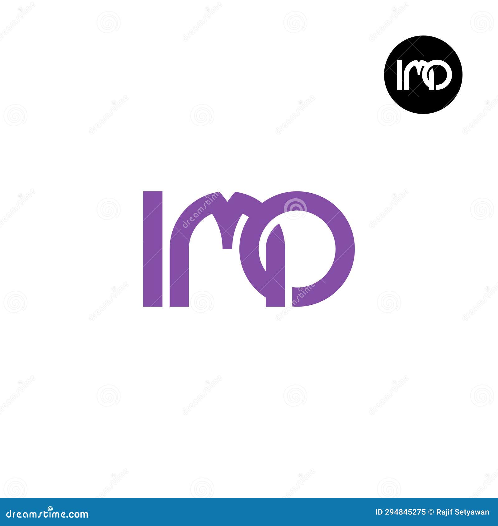Letter IMO Monogram Logo Design Stock Illustration - Illustration of ...
