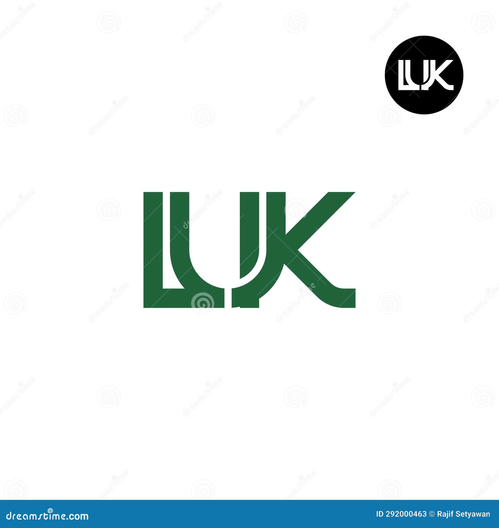 Letter LUK Monogram Logo Design Cartoon Vector | CartoonDealer.com ...