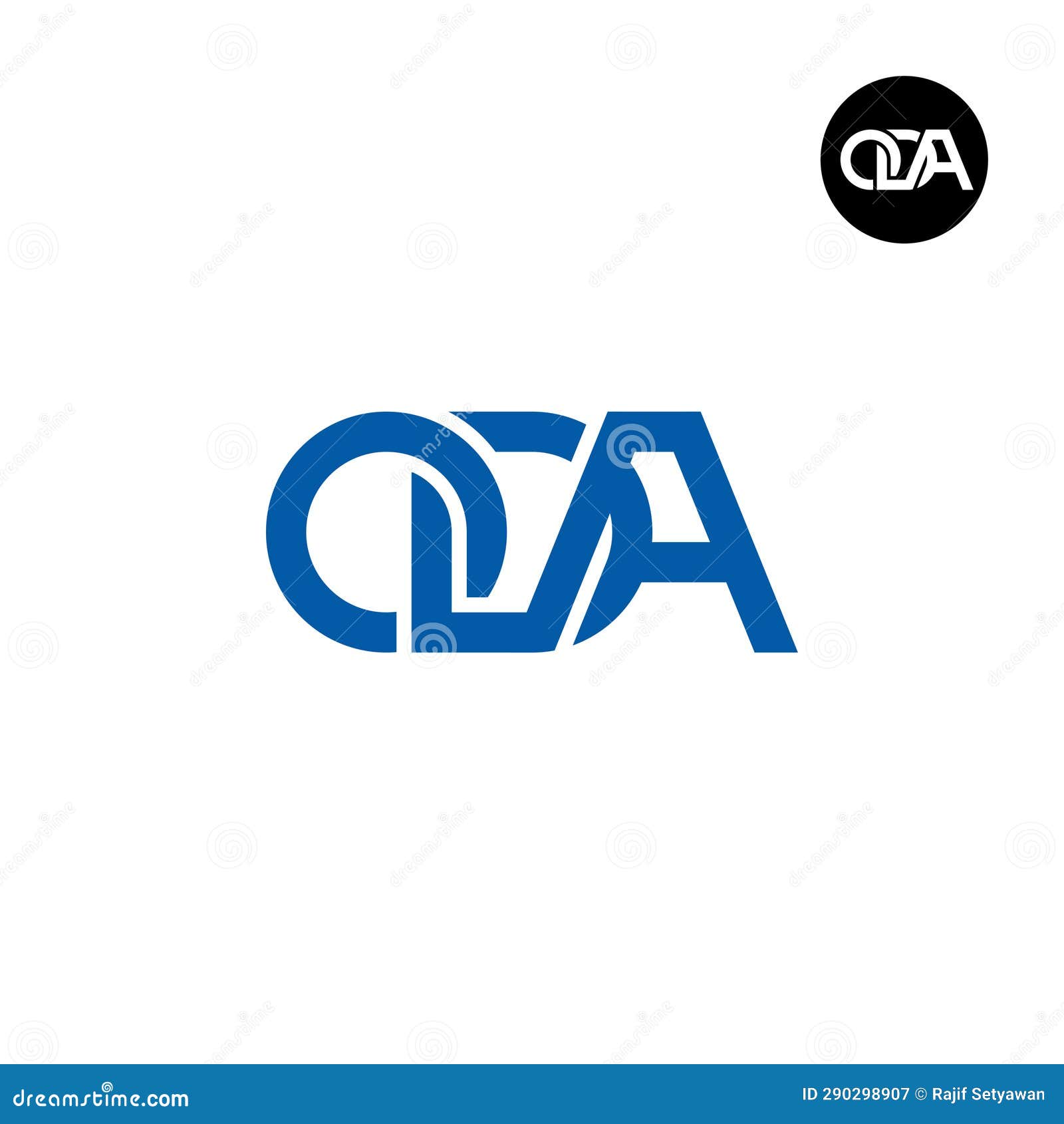 Letter ODA Monogram Logo Design Stock Vector - Illustration of venture ...