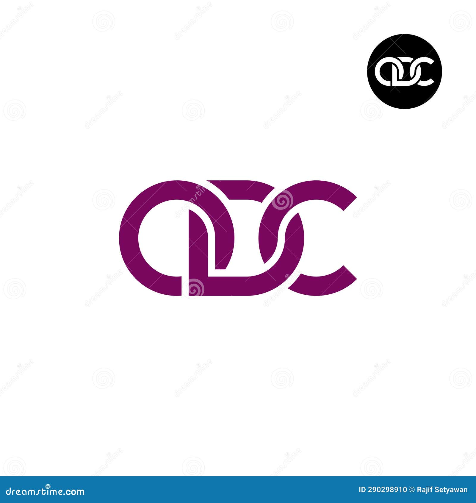 Letter ODC Monogram Logo Design Stock Vector - Illustration of design ...