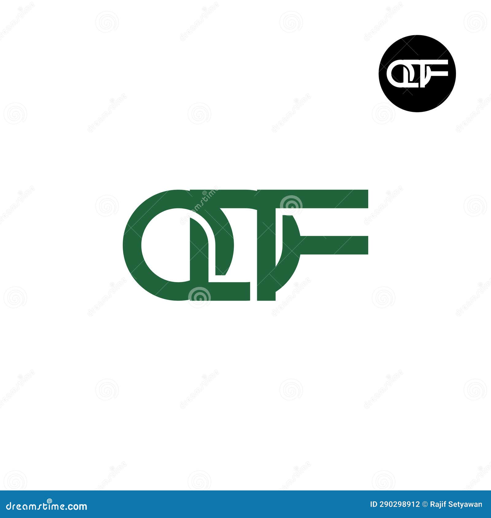 Letter ODF Monogram Logo Design Stock Vector - Illustration of brand ...