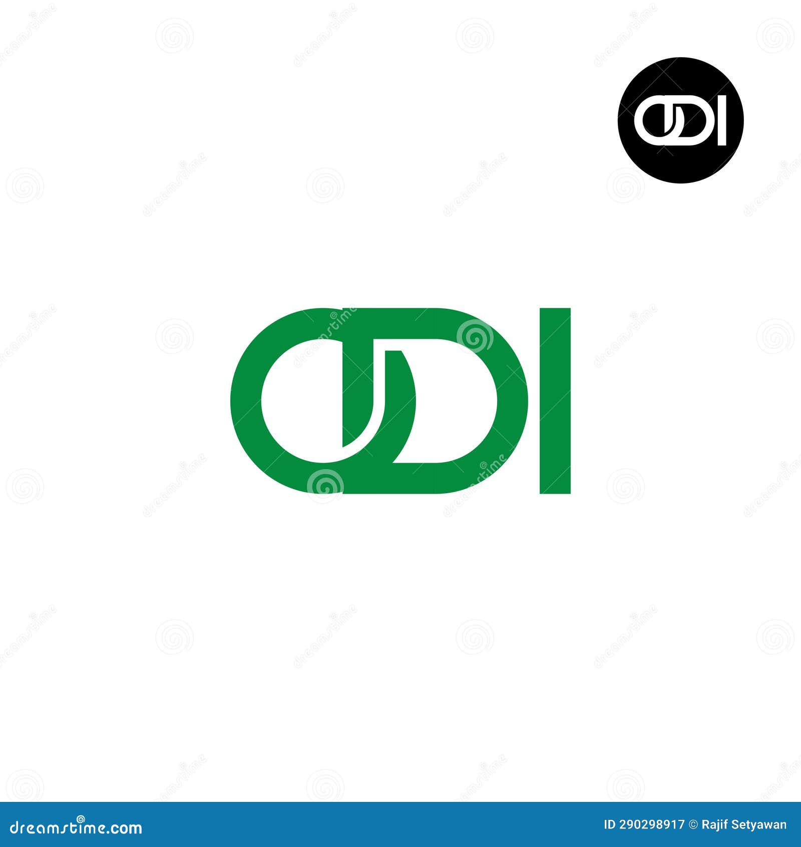Letter ODI Monogram Logo Design Stock Vector - Illustration of logo ...