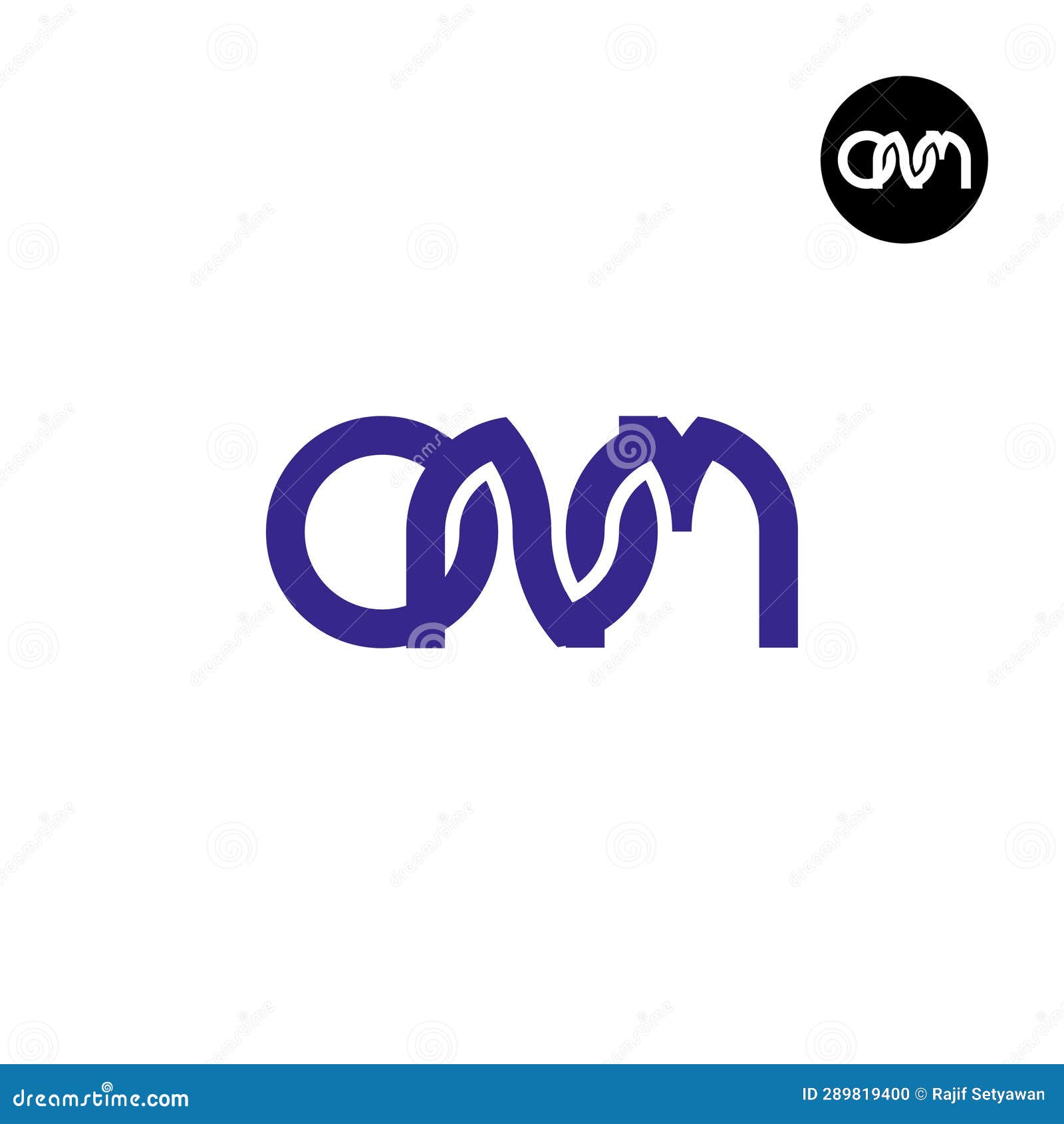 Letter ONM Monogram Logo Design Stock Vector - Illustration of brand ...