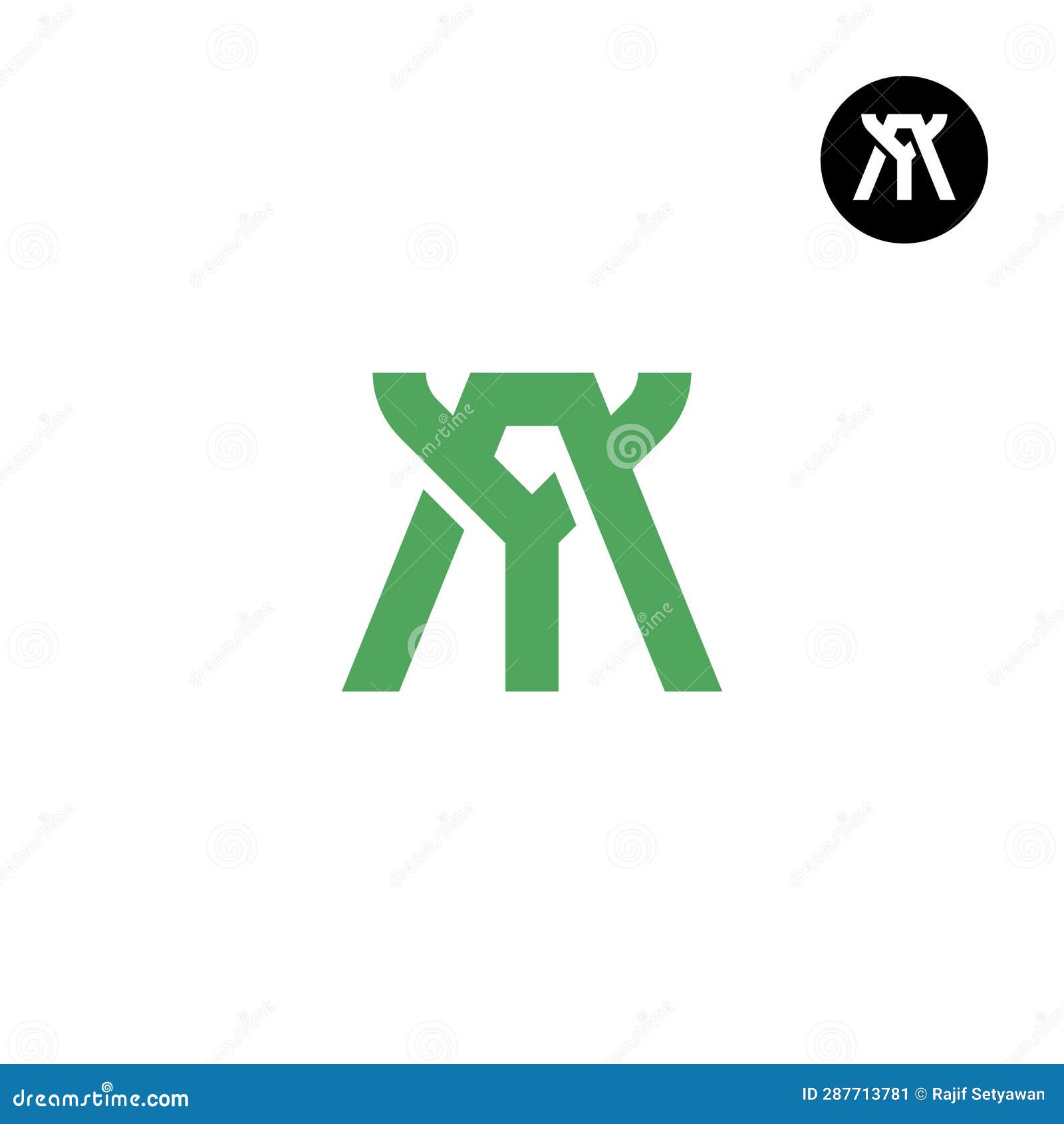 Letter YA AY Monogram Logo Design Stock Vector - Illustration of ...