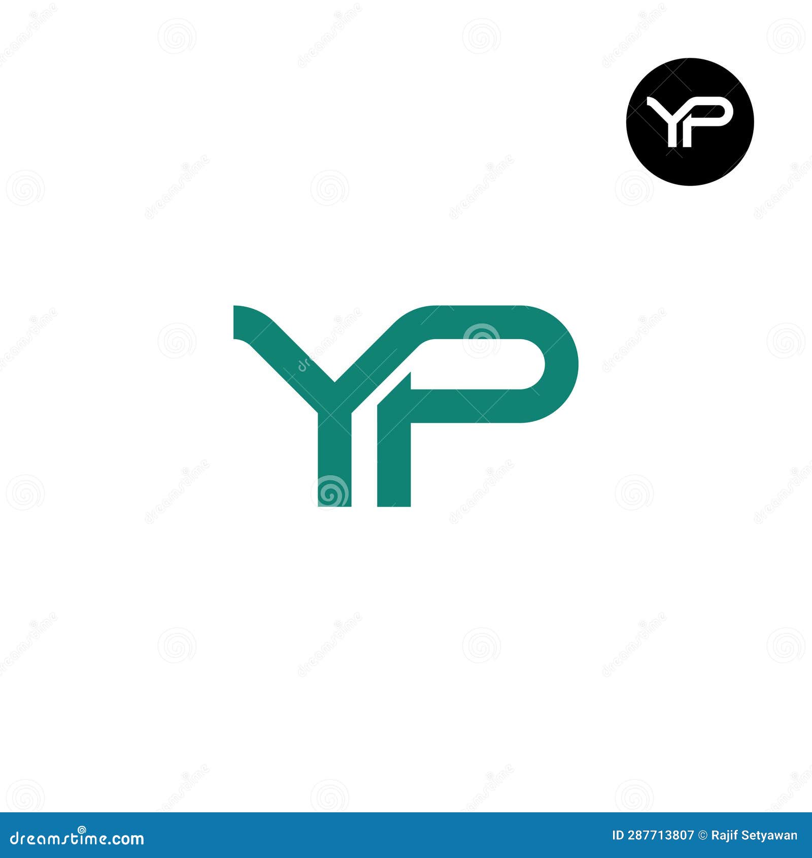 Letter YP Monogram Logo Design Stock Illustration - Illustration of ...