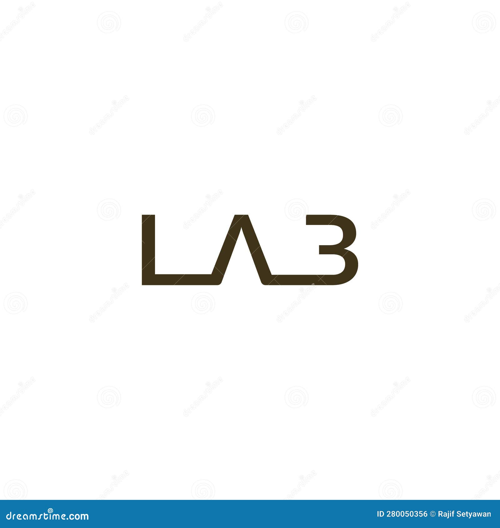 Luxurious Letters LAB Logotype Design Vector Stock Vector ...