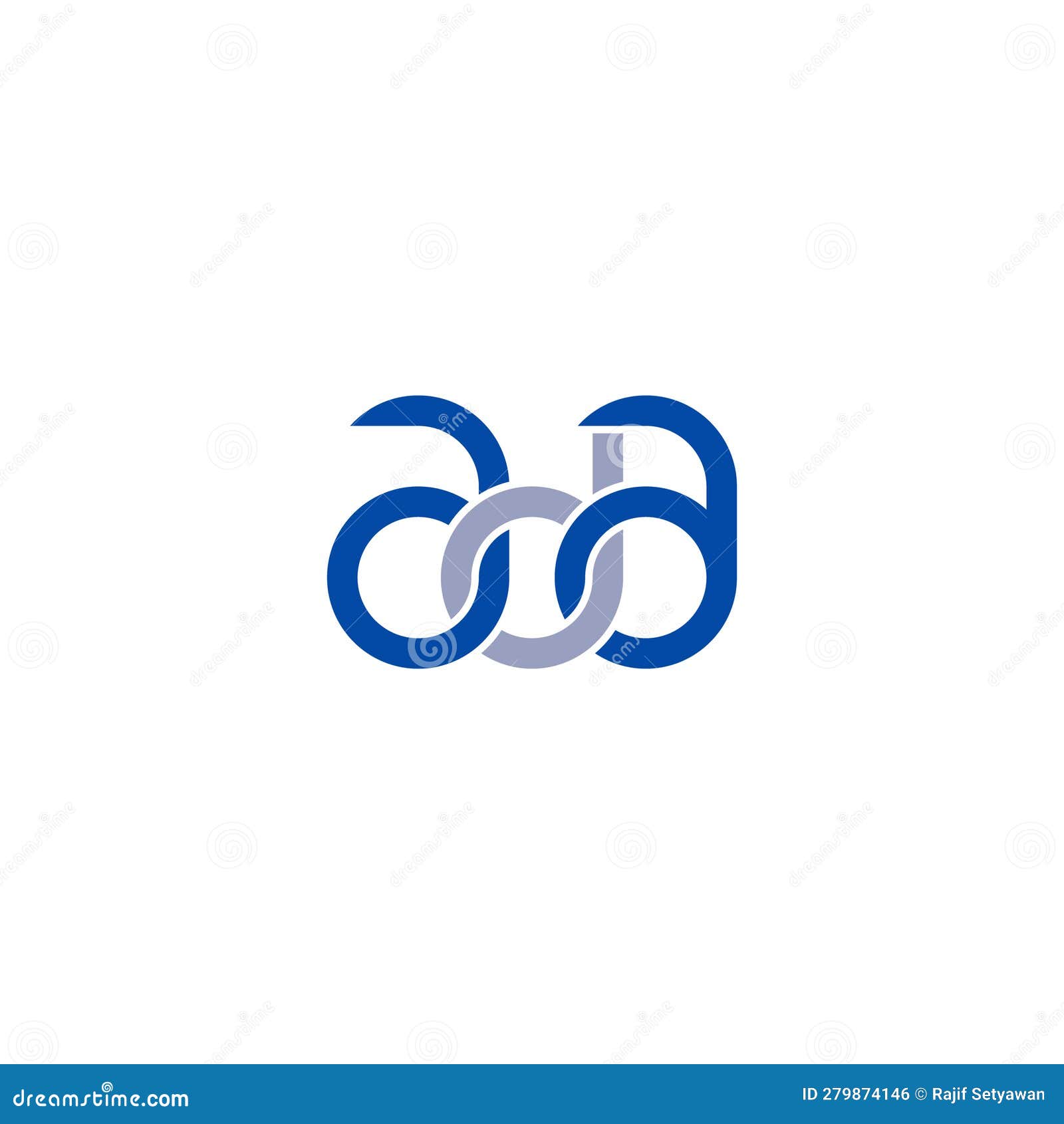 Linked Letters ADA Monogram Logo Design Stock Vector - Illustration of ...