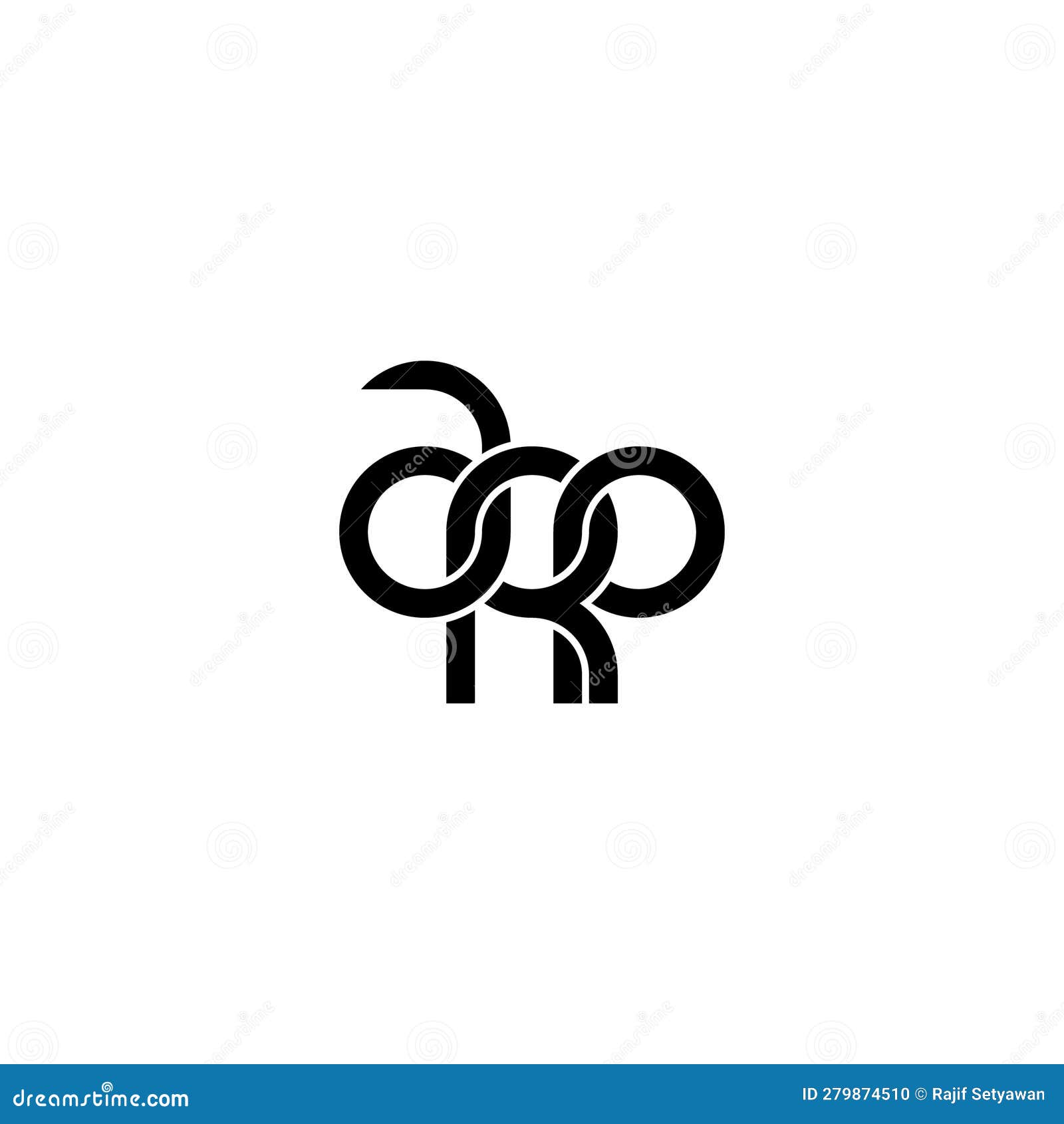 Linked Letters ARP Monogram Logo Design Stock Vector - Illustration of ...