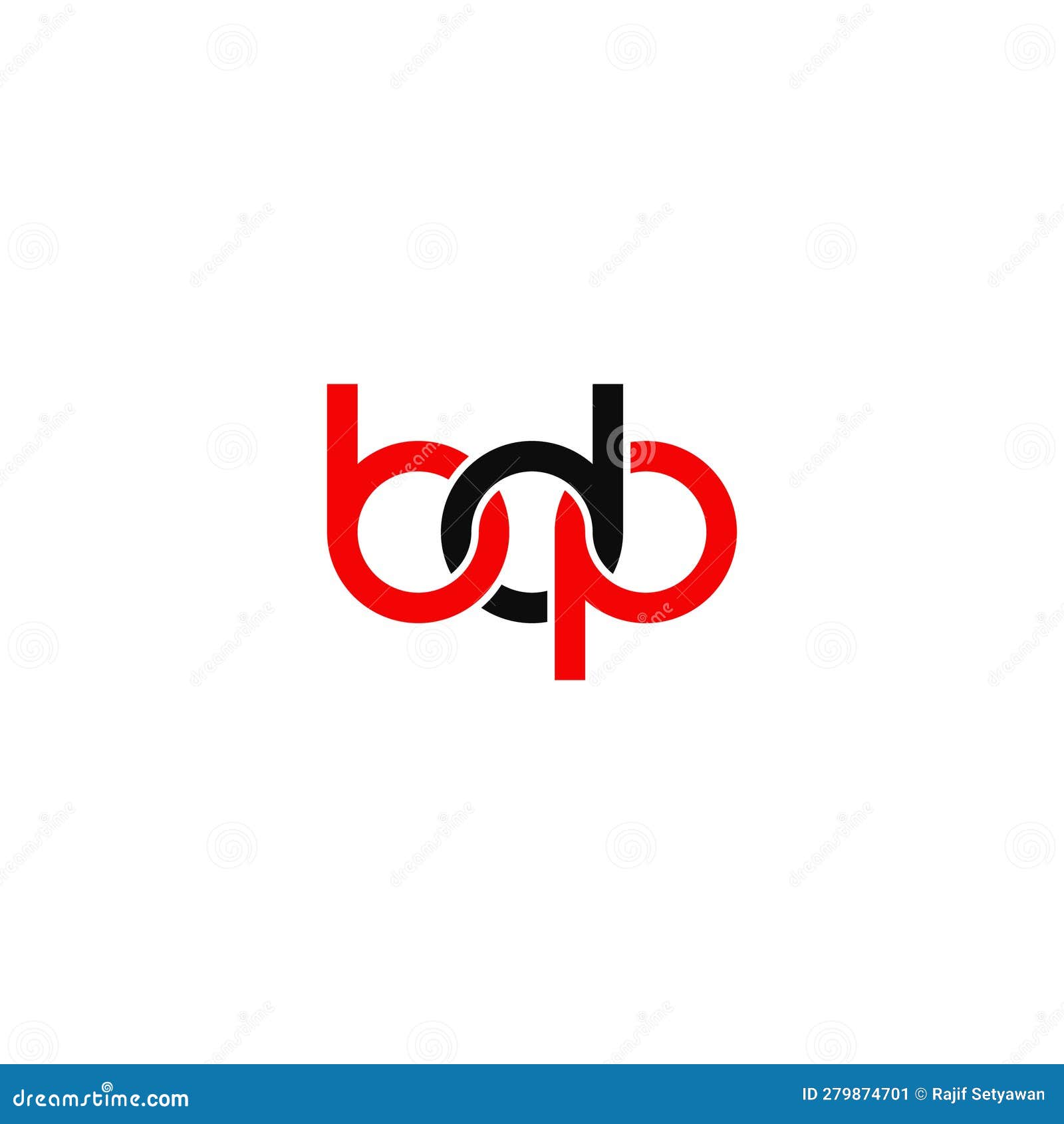 Linked Letters BDP Monogram Logo Design Stock Vector - Illustration of ...