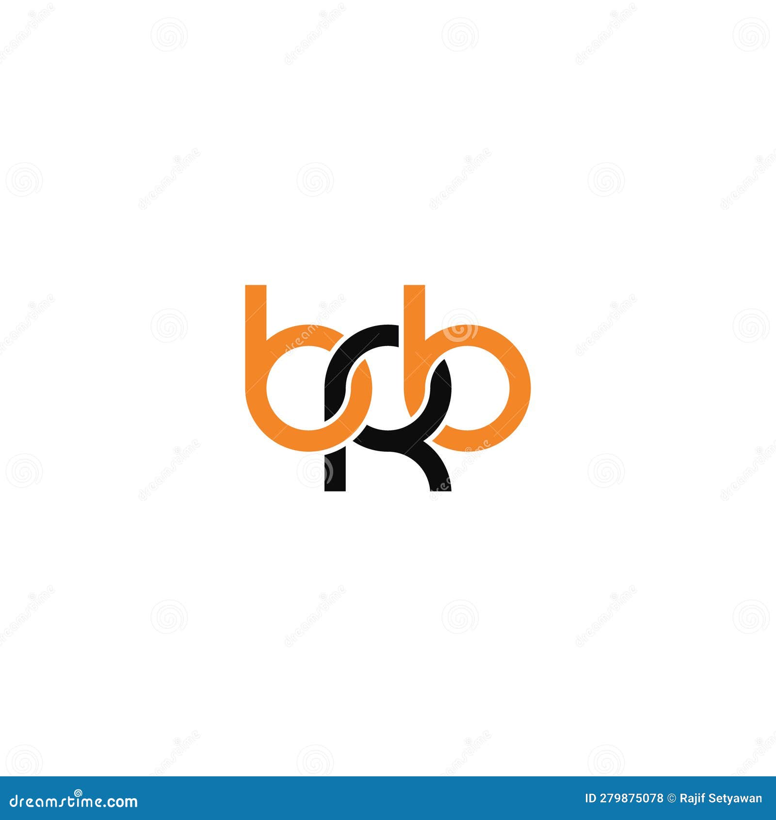 Linked Letters BRB Monogram Logo Design Stock Vector - Illustration of ...