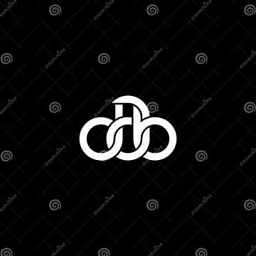 Linked Letters DAB Monogram Logo Design Stock Vector - Illustration of ...