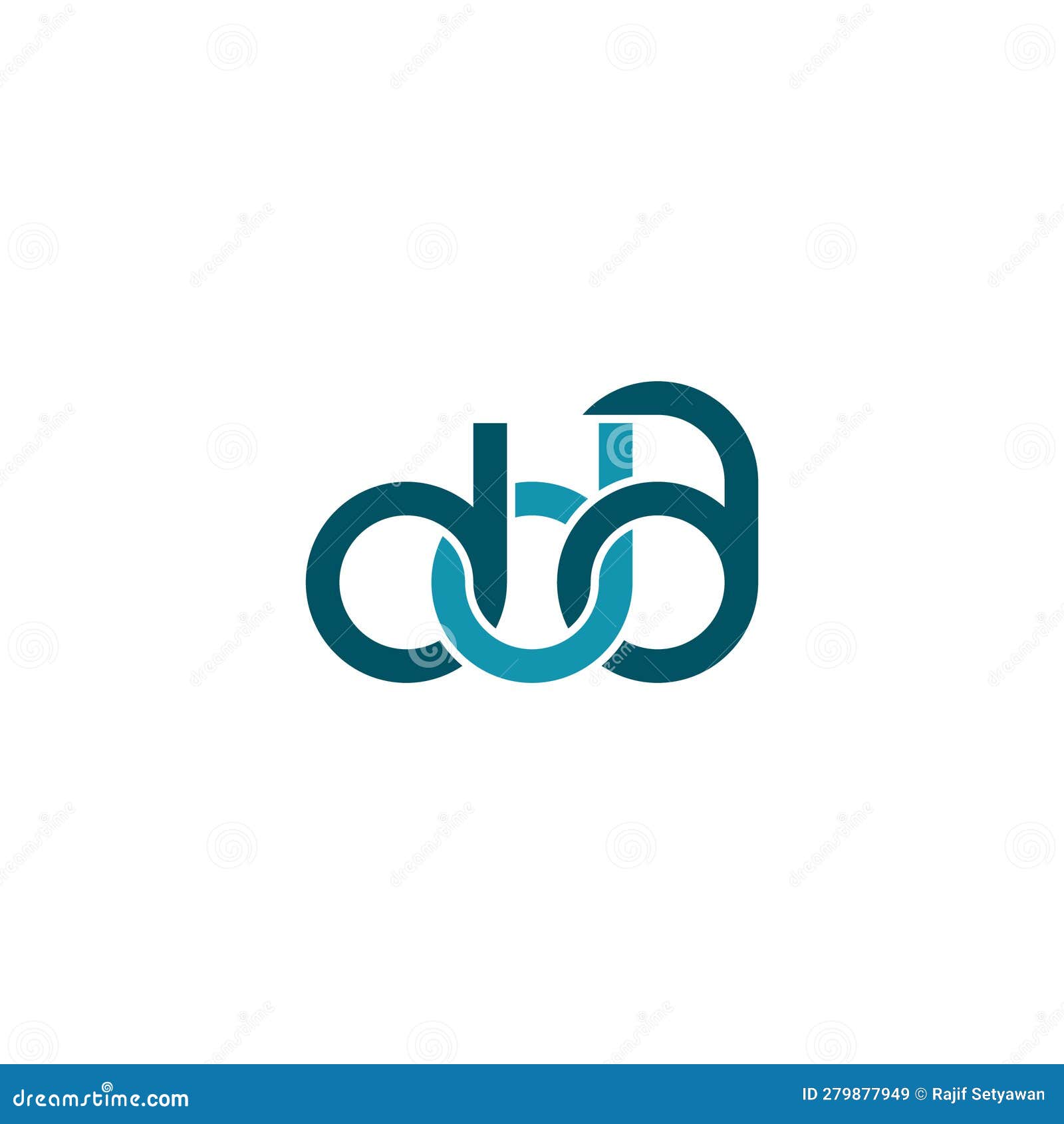Linked Letters DDA Monogram Logo Design Stock Vector - Illustration of ...