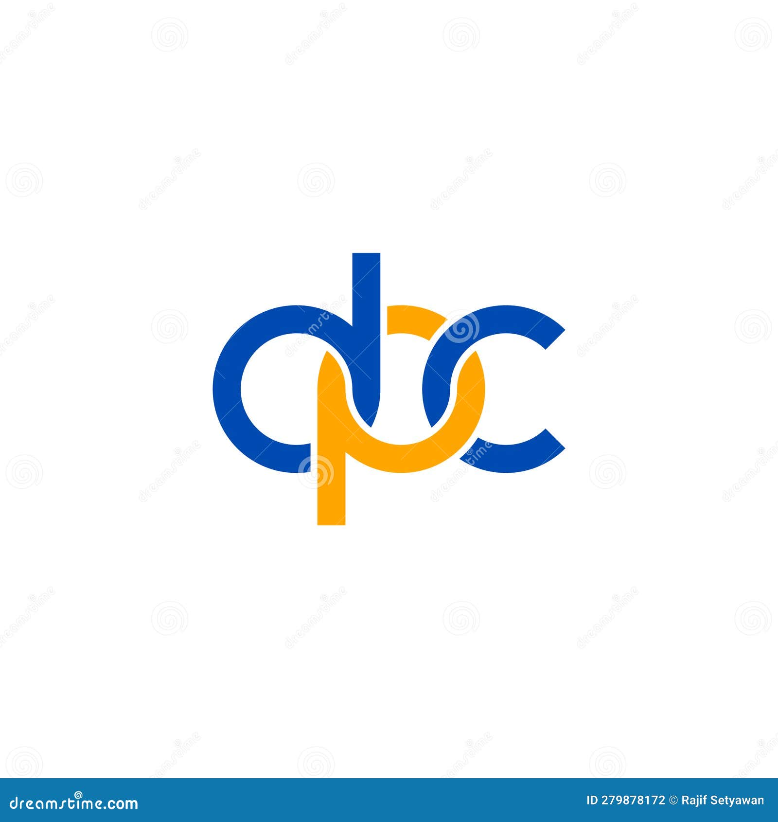 Linked Letters DPC Monogram Logo Design Vector Illustration ...