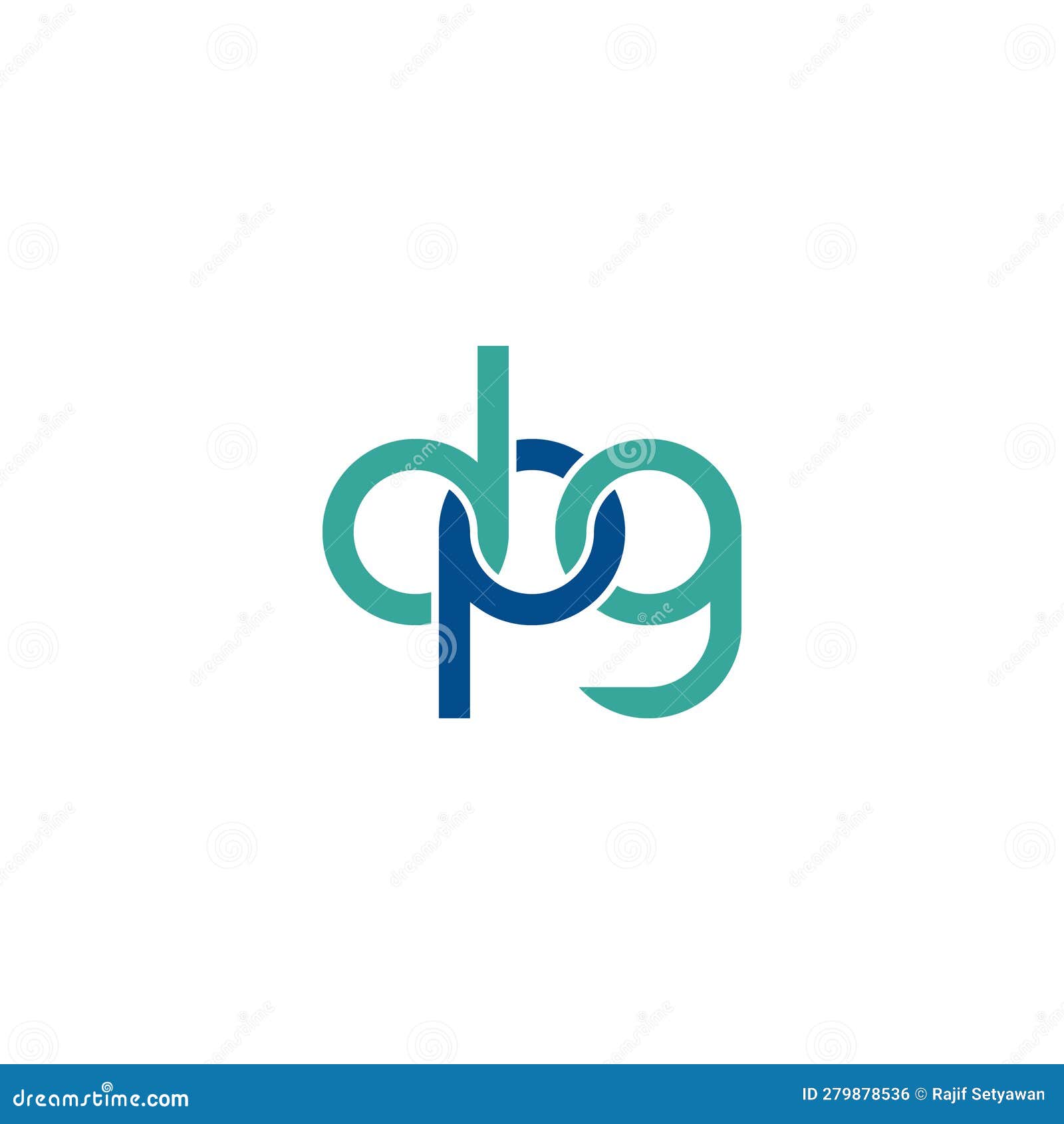 Linked Letters DPG Monogram Logo Design Stock Vector - Illustration of ...