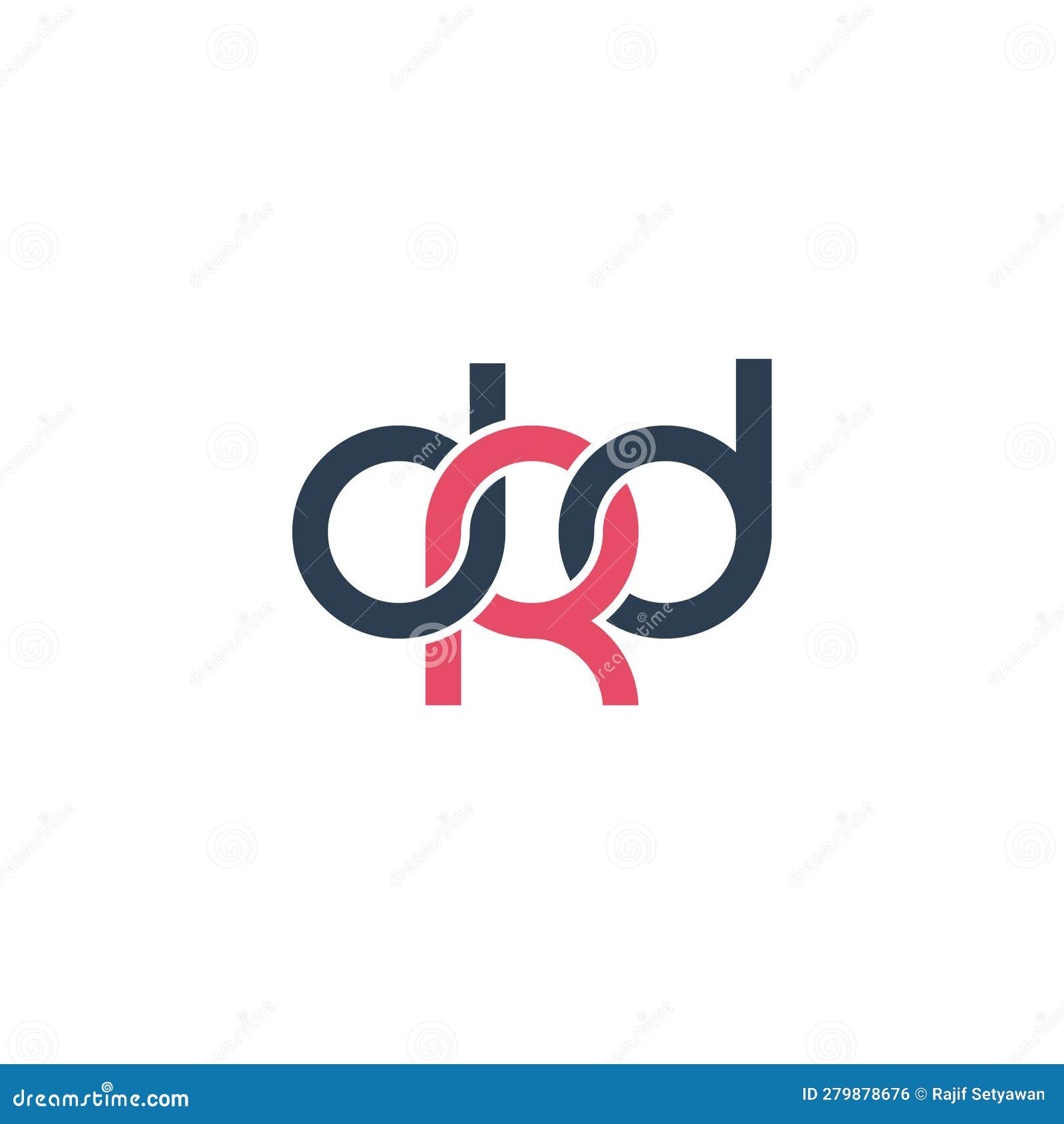 Linked Letters DRD Monogram Logo Design Stock Vector - Illustration of ...