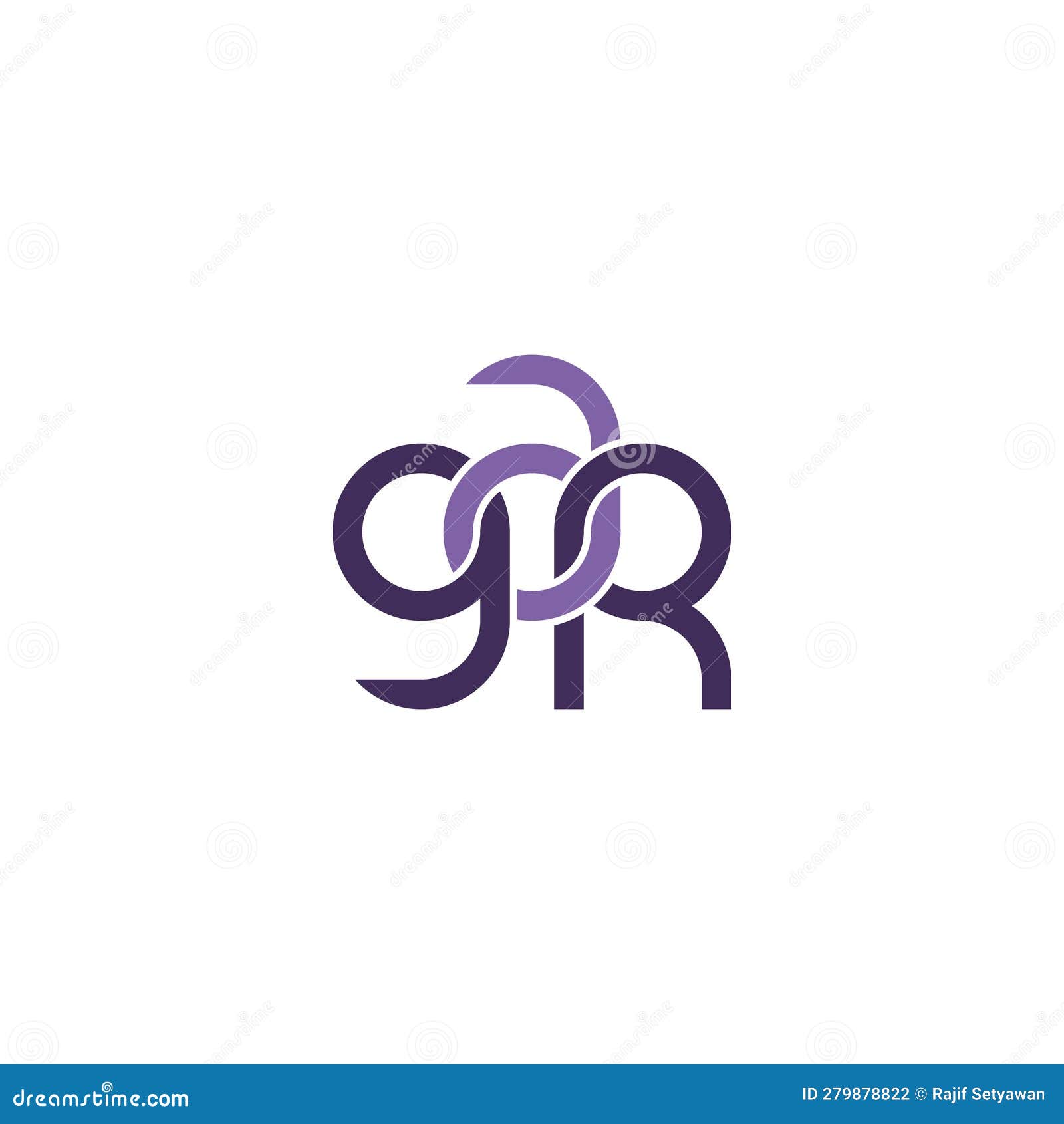 Linked Letters GAR Monogram Logo Design Stock Vector - Illustration of ...