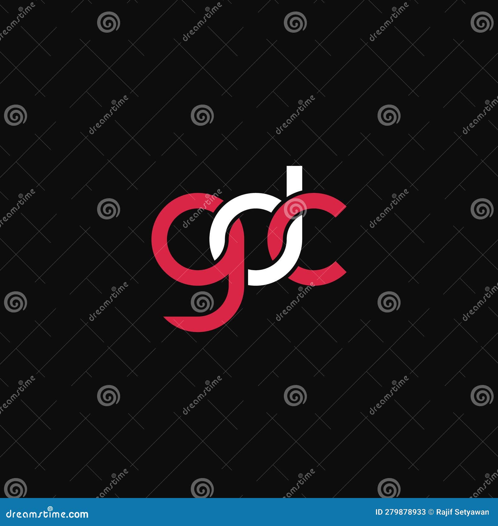 Linked Letters GDC Monogram Logo Design Stock Vector - Illustration of ...