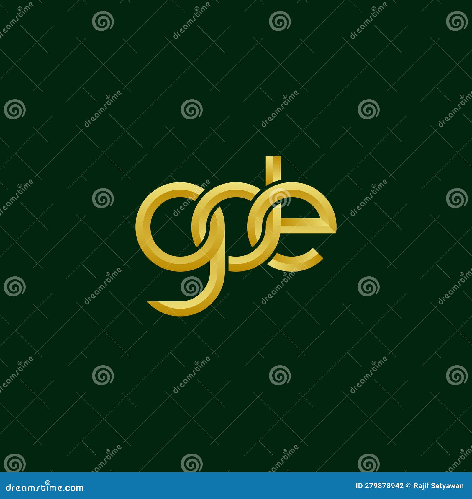 Linked Letters GDE Monogram Logo Design Stock Vector - Illustration of ...
