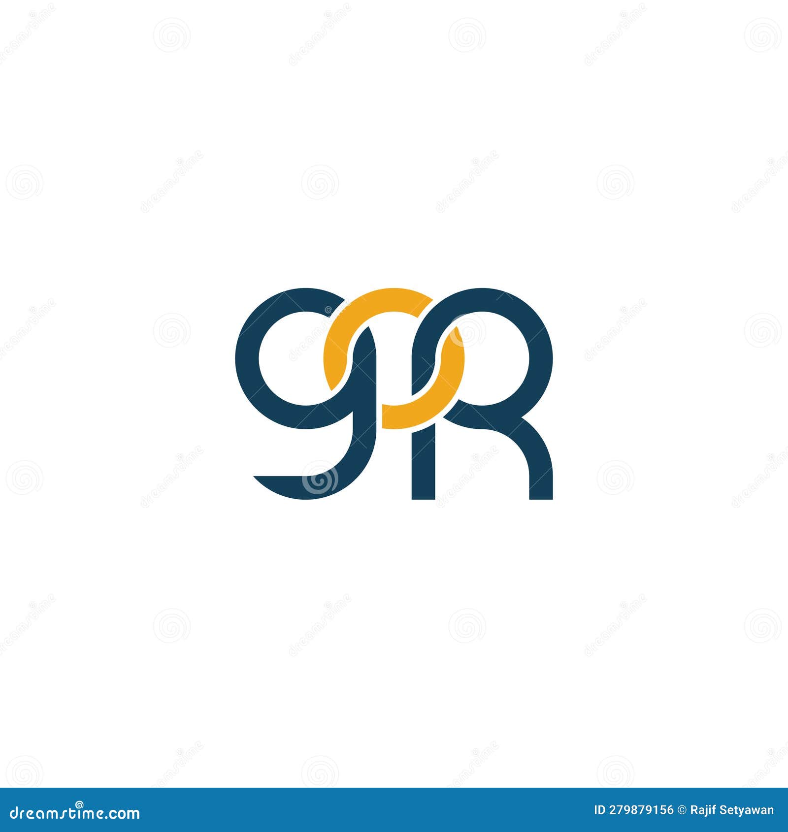 Linked Letters GOR Monogram Logo Design Stock Vector - Illustration of ...
