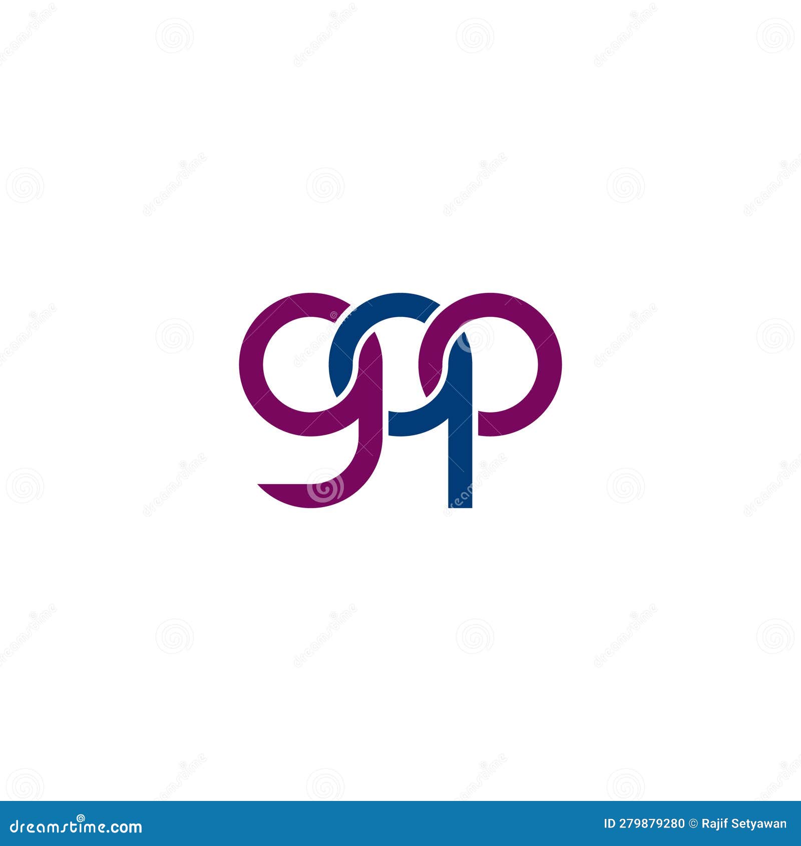 Linked Letters GQO Monogram Logo Design Stock Vector - Illustration of ...