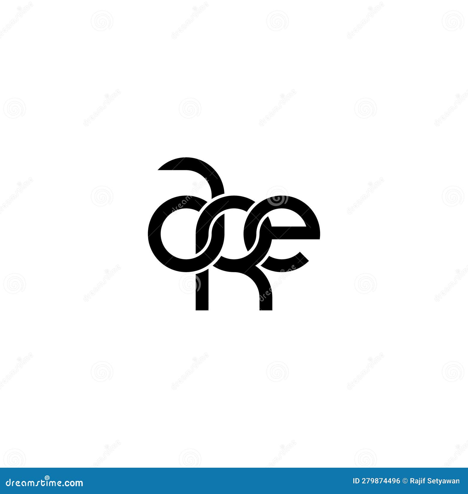 Linked Letters are Monogram Logo Design Stock Vector - Illustration of ...