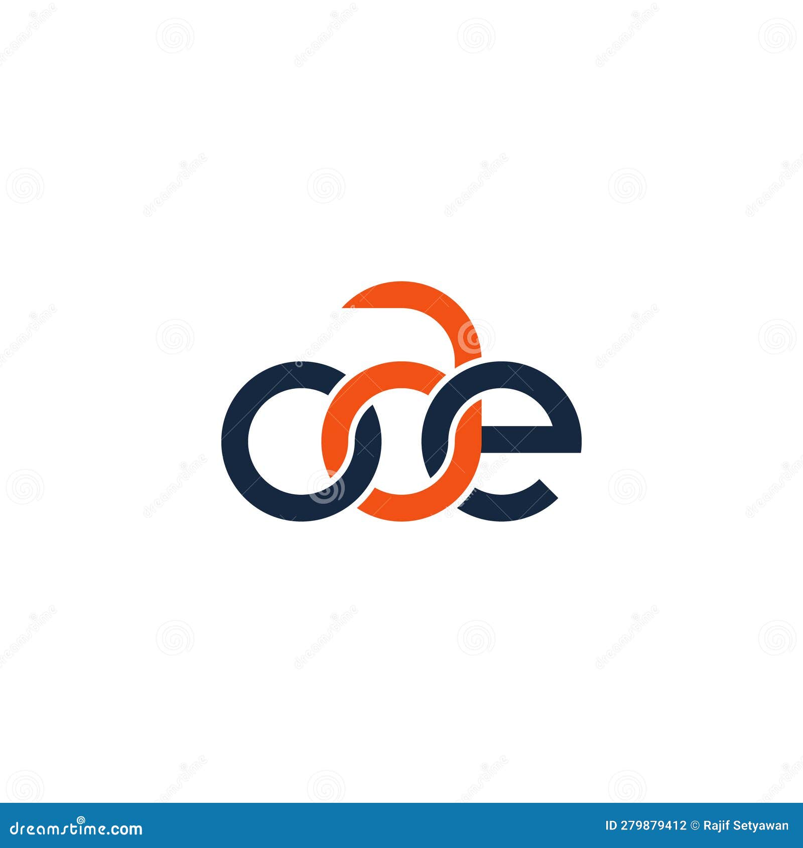 Linked Letters OAE Monogram Logo Design Stock Vector - Illustration of ...
