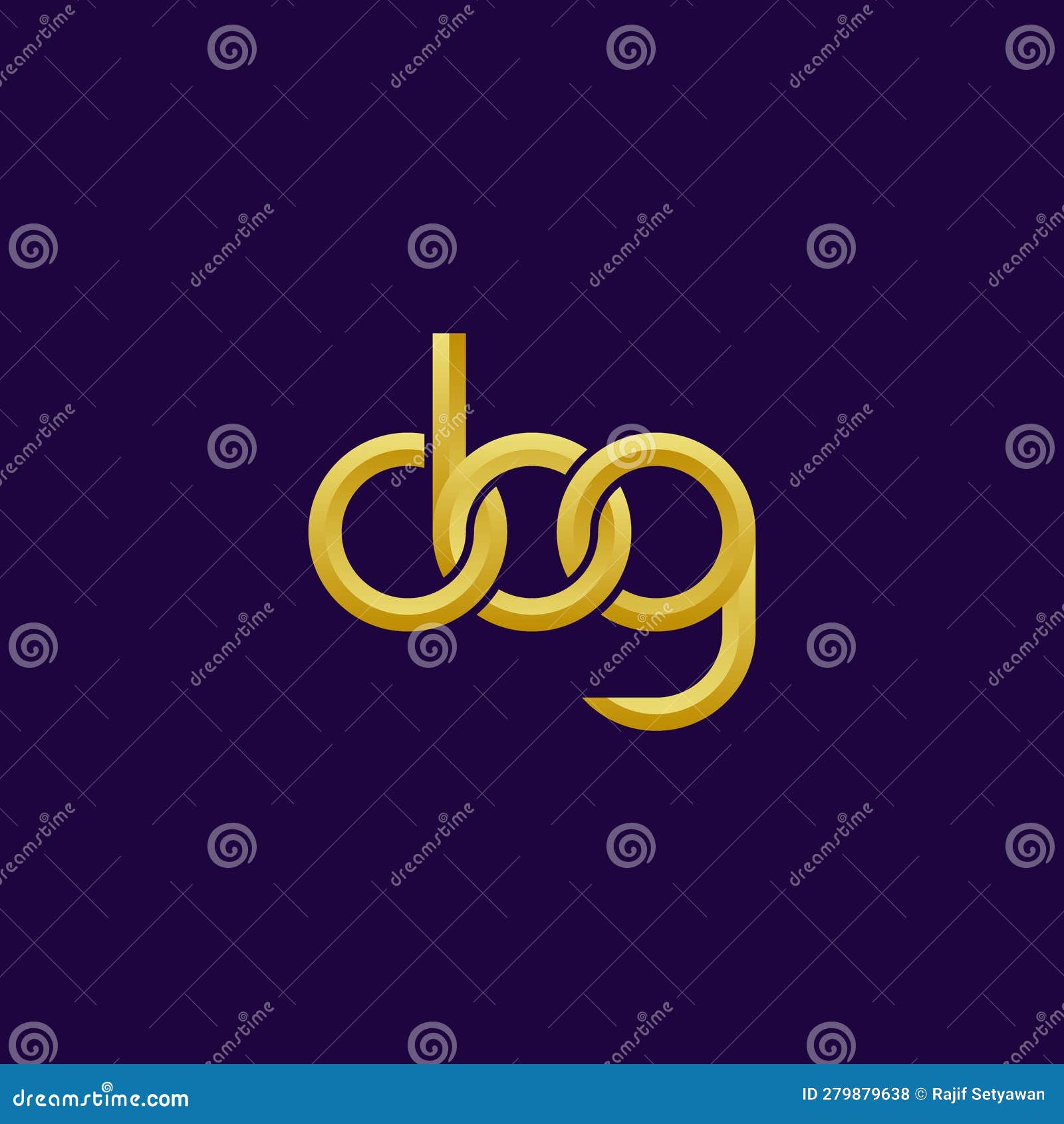 Linked Letters OBG Monogram Logo Design Stock Vector - Illustration of ...
