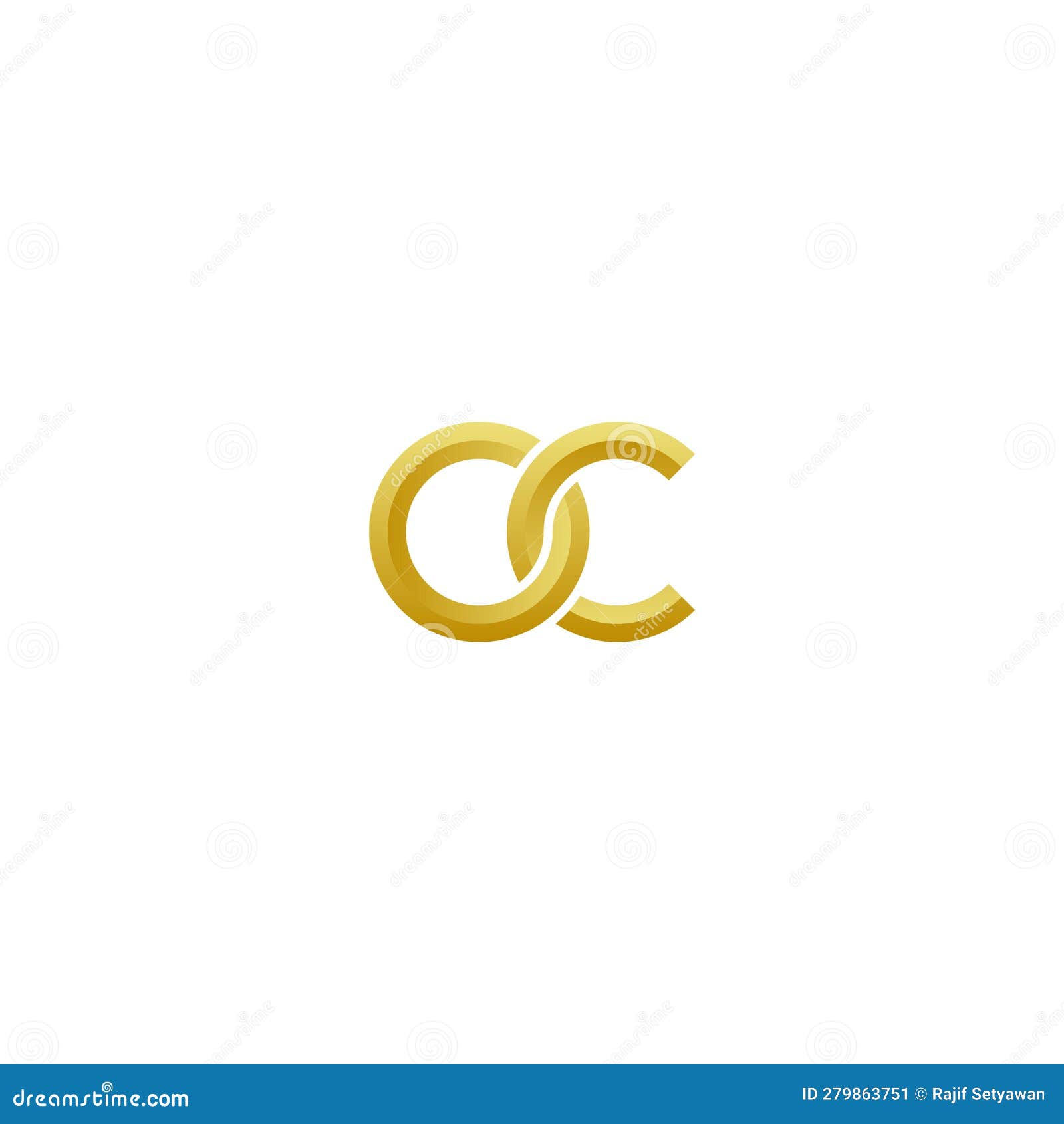 Linked Letters OC Monogram Logo Design Stock Vector - Illustration of ...