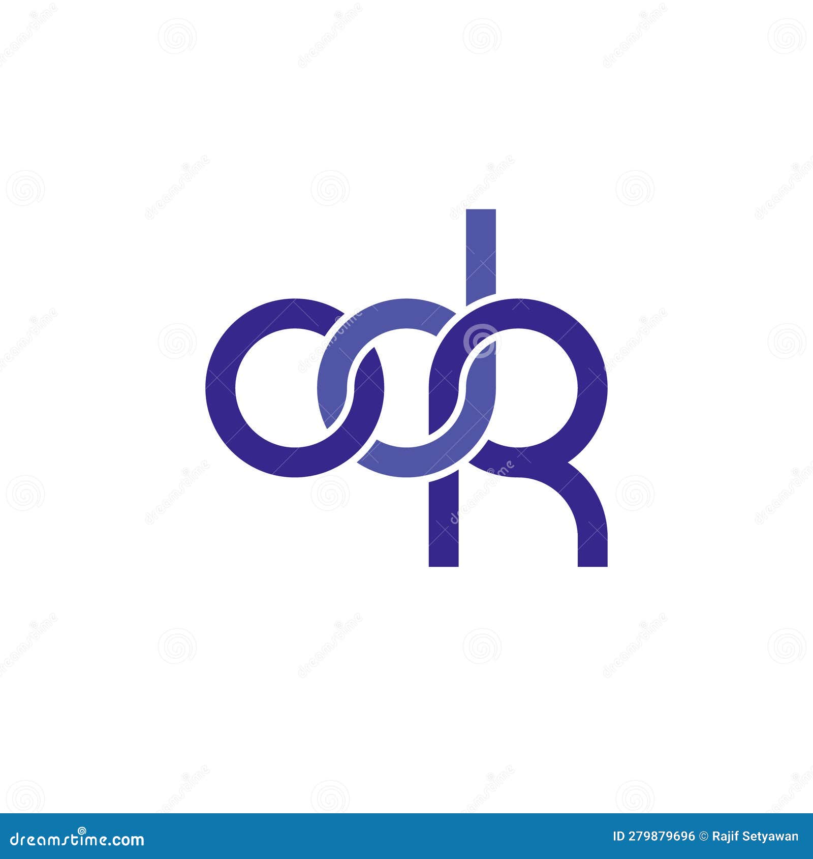 Linked Letters ODR Monogram Logo Design Stock Vector - Illustration of ...