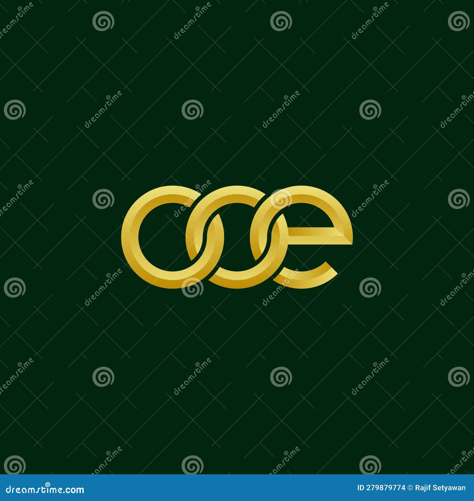 Linked Letters OOE Monogram Logo Design Stock Vector - Illustration of ...