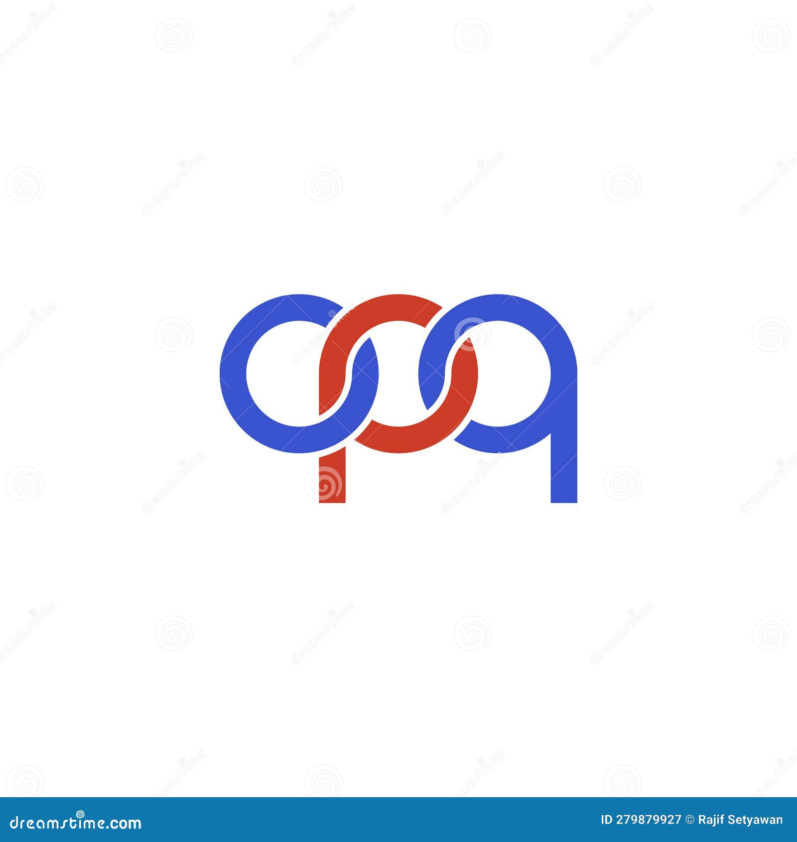 Linked Letters OPQ Monogram Logo Design Stock Vector - Illustration of ...