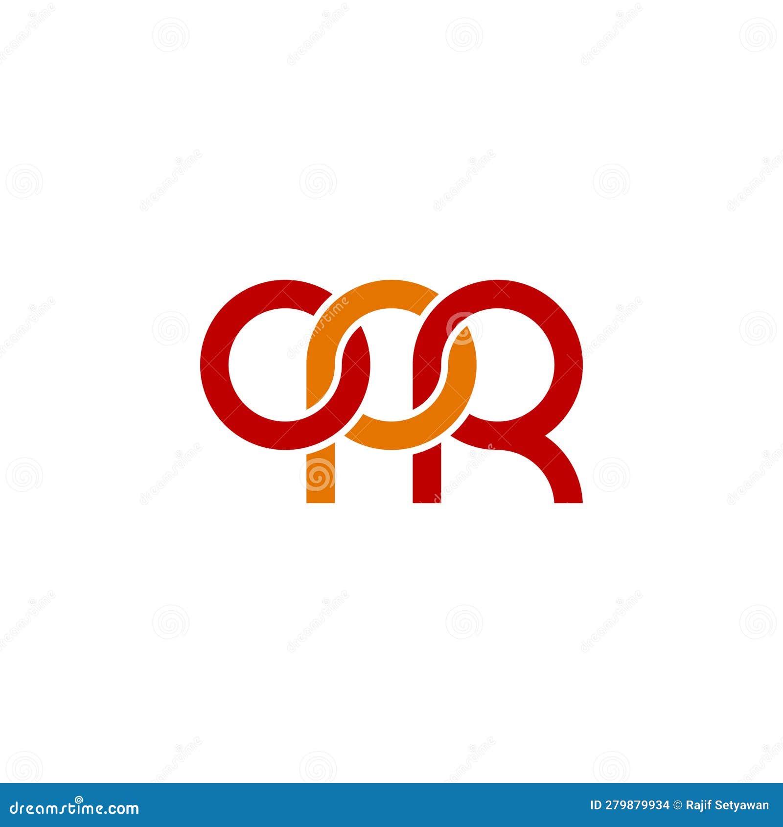 Linked Letters OPR Monogram Logo Design Stock Vector - Illustration of ...