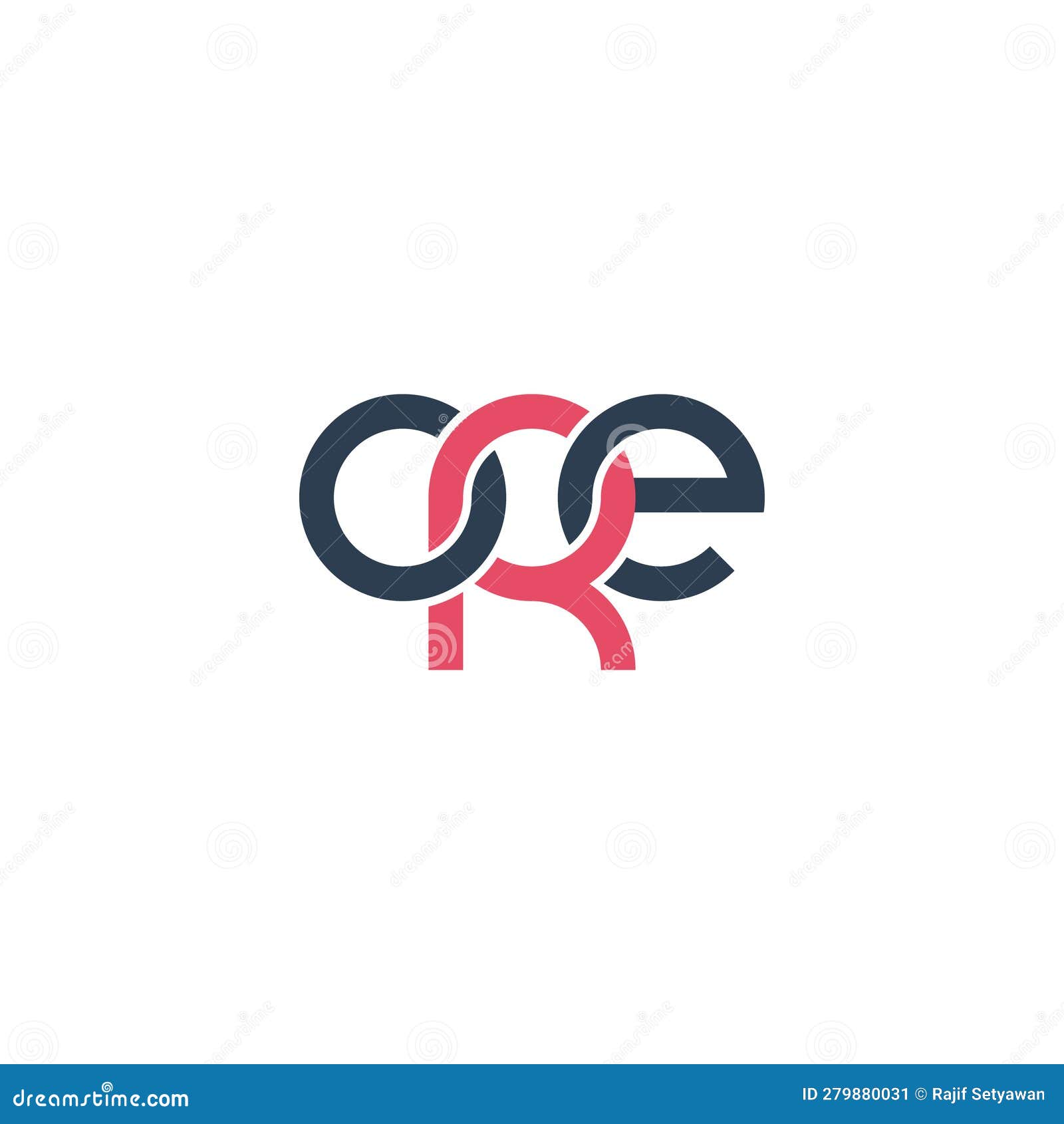 Linked Letters ORE Monogram Logo Design Stock Vector - Illustration of ...