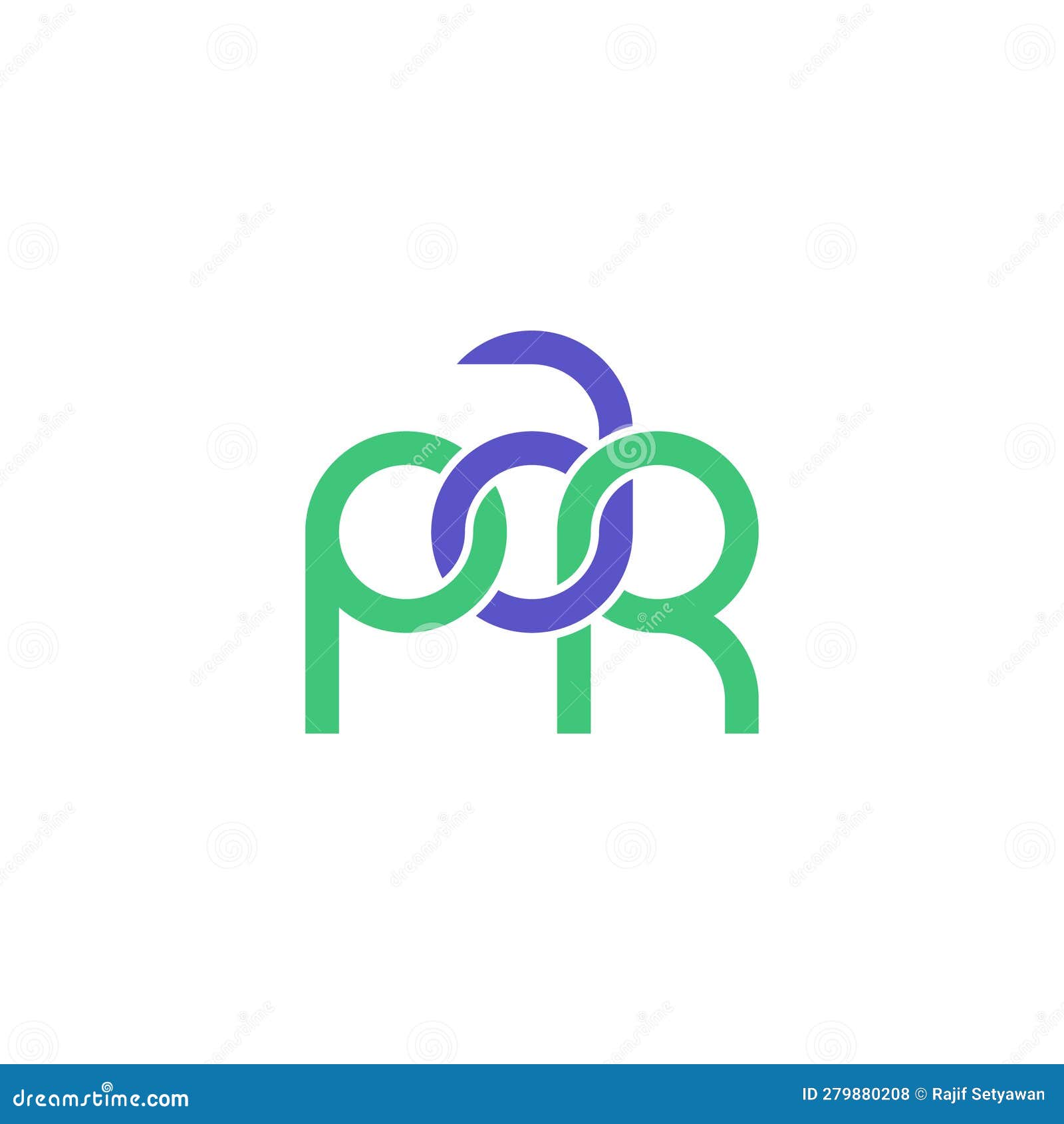 Linked Letters PAR Monogram Logo Design Stock Vector - Illustration of ...