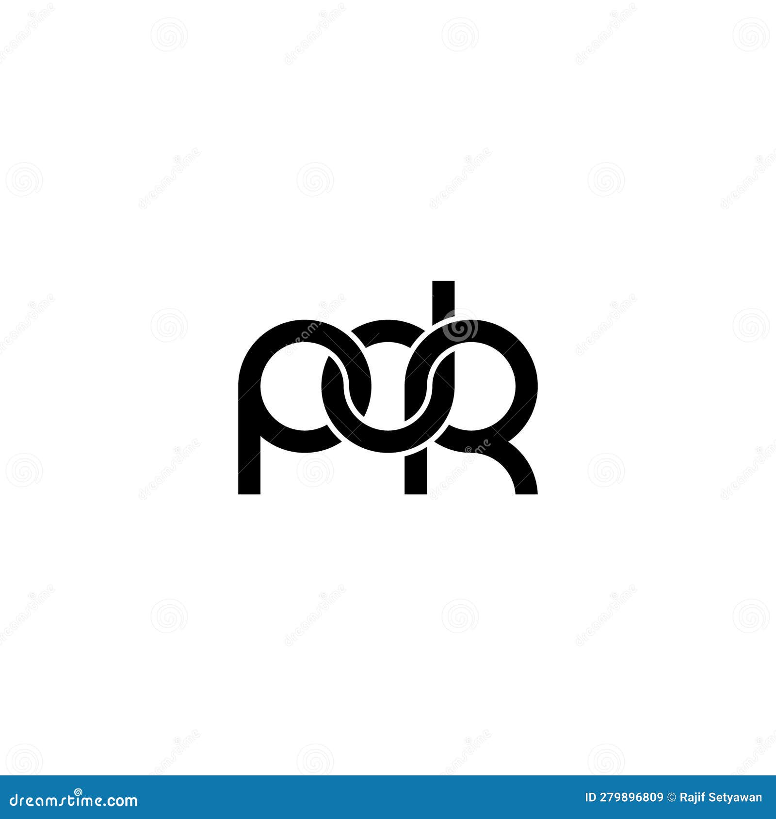 Linked Letters PDR Monogram Logo Design Cartoon Vector | CartoonDealer ...