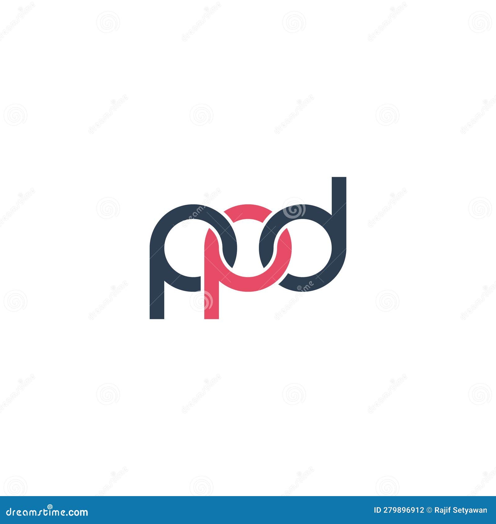 Linked Letters PPD Monogram Logo Design Stock Vector - Illustration of ...