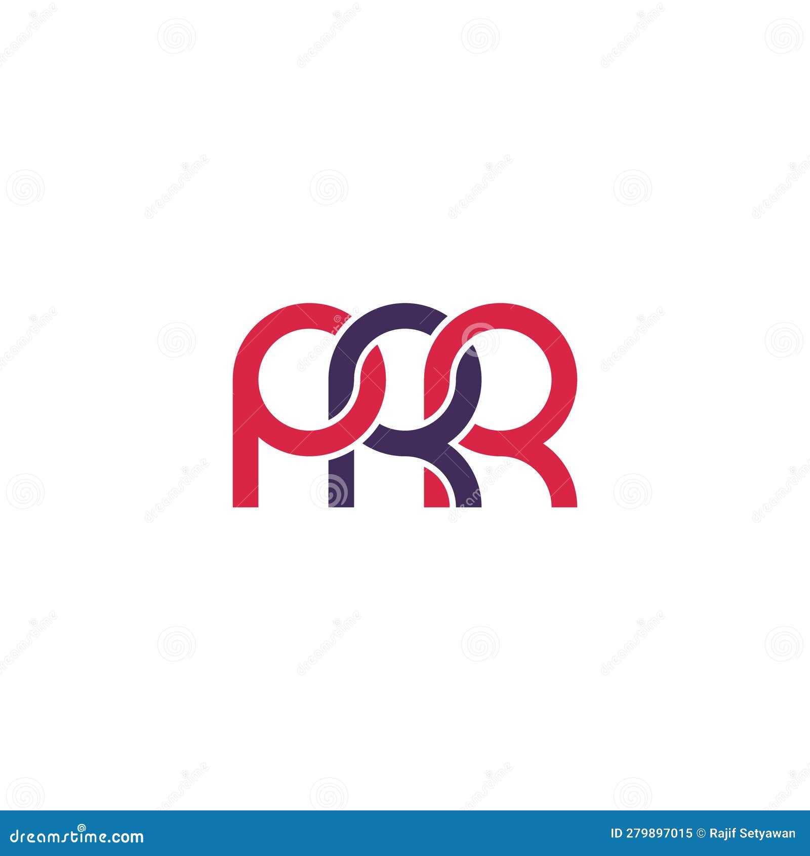 Linked Letters PRR Monogram Logo Design Stock Vector - Illustration of ...