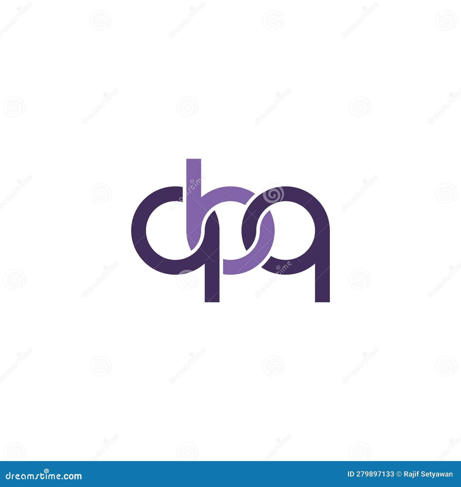 Linked Letters QBQ Monogram Logo Design Stock Vector - Illustration of ...