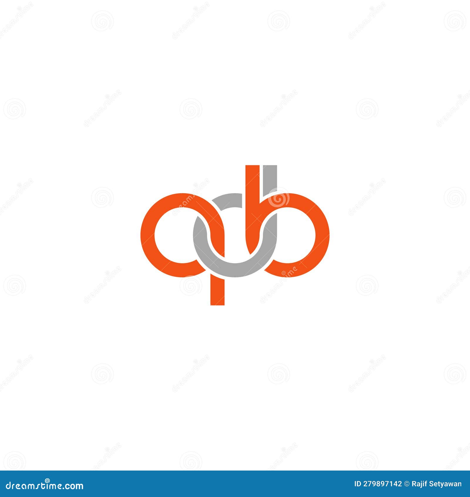 Linked Letters QDB Monogram Logo Design Stock Vector - Illustration of ...