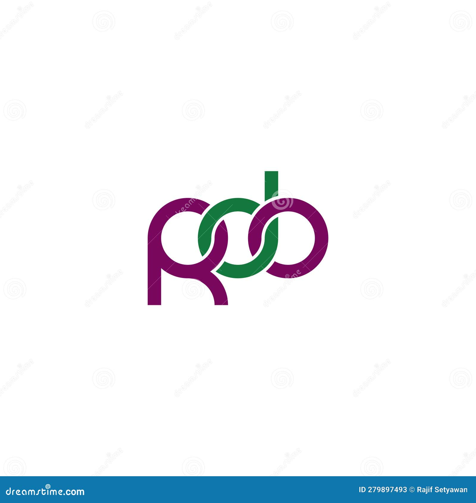 Linked Letters RDO Monogram Logo Design Stock Vector - Illustration of ...