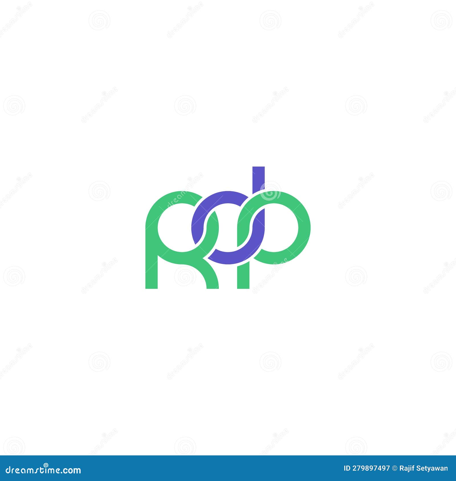 Linked Letters RDP Monogram Logo Design Stock Vector - Illustration of ...