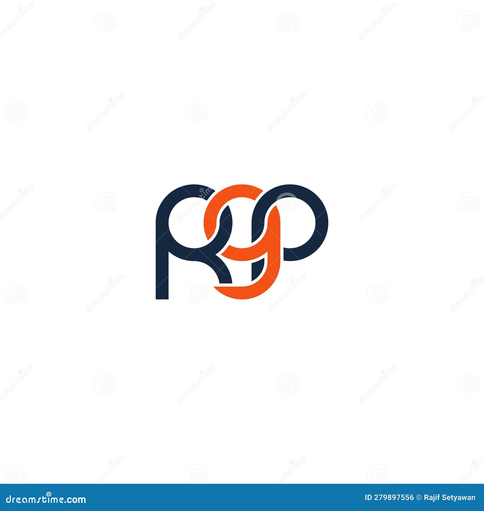 Linked Letters RGP Monogram Logo Design Stock Vector - Illustration of ...
