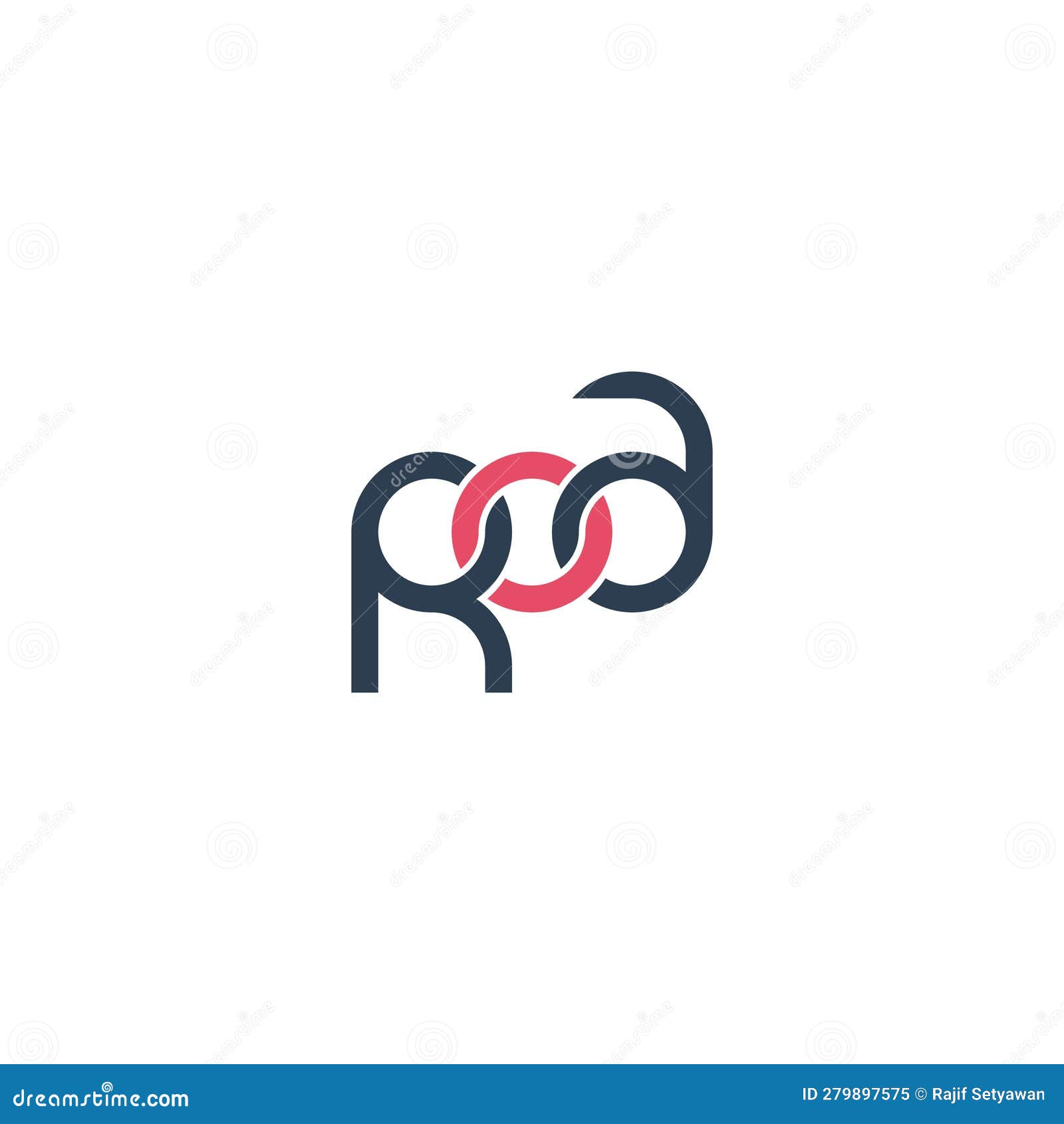 Linked Letters ROA Monogram Logo Design Stock Vector - Illustration of ...