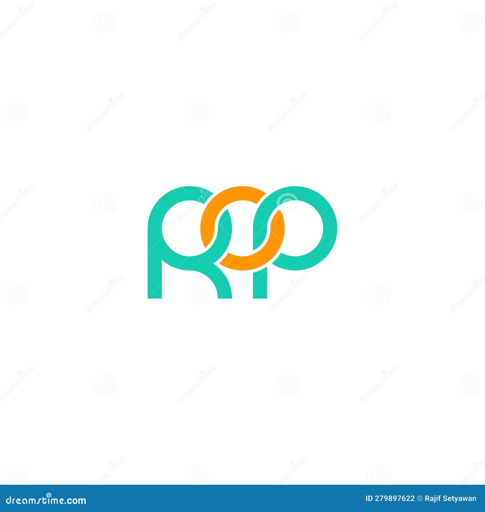 Linked Letters ROP Monogram Logo Design Stock Vector - Illustration of ...
