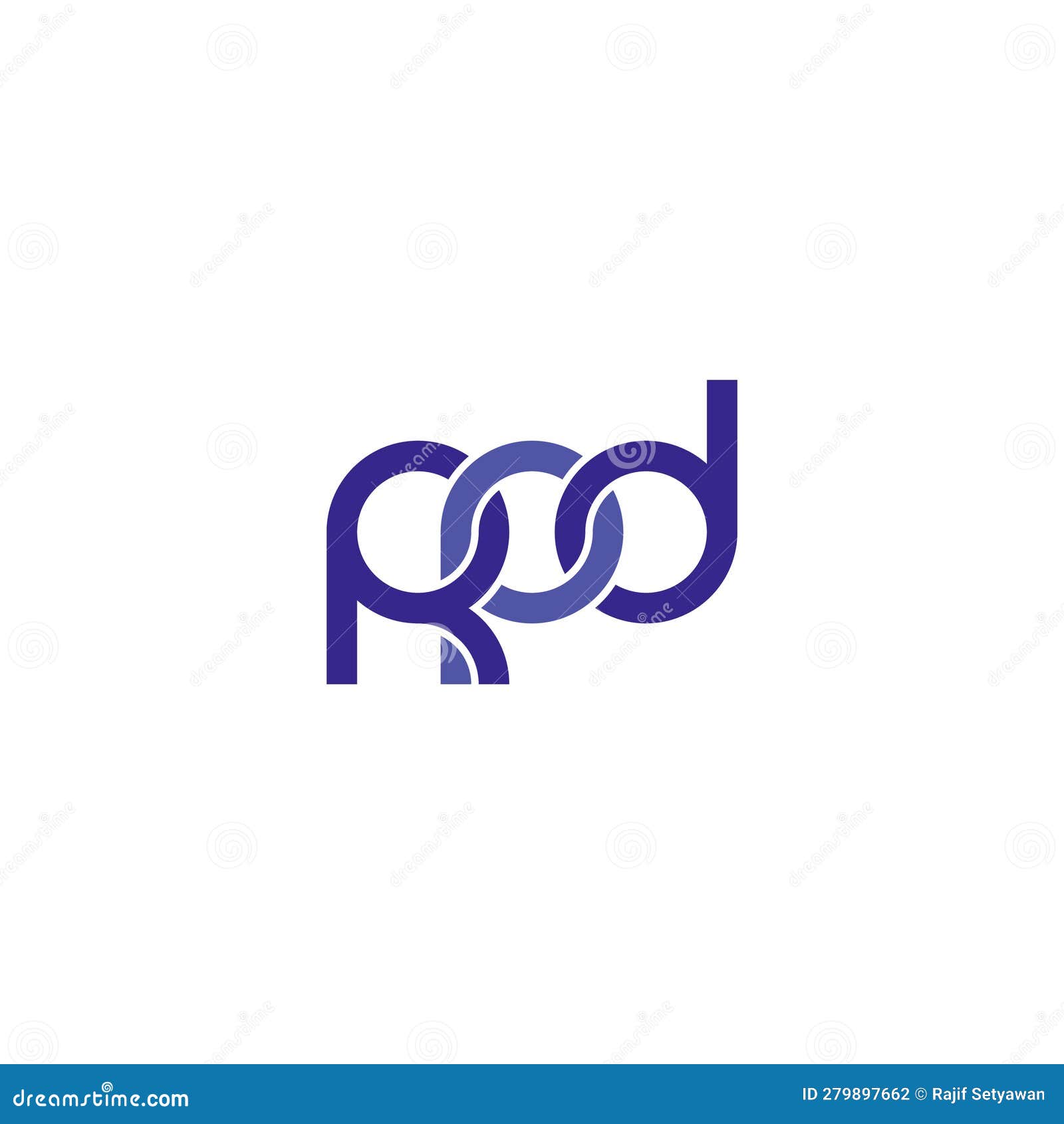 Linked Letters RPD Monogram Logo Design Stock Vector - Illustration of ...