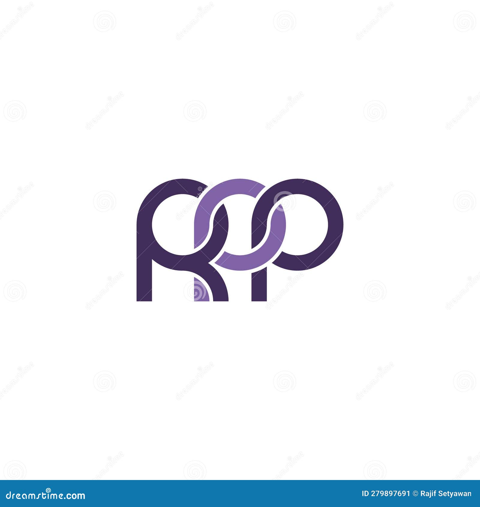 Linked Letters RPP Monogram Logo Design Stock Vector - Illustration of ...