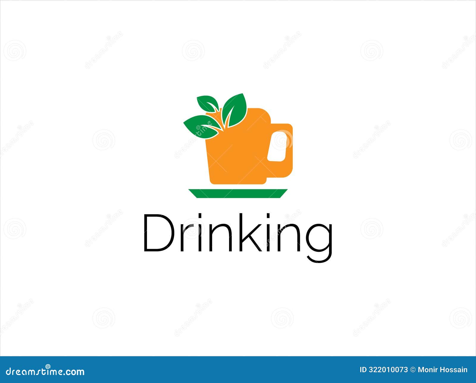 Drinking logo stock vector. Illustration of vertical - 322010073