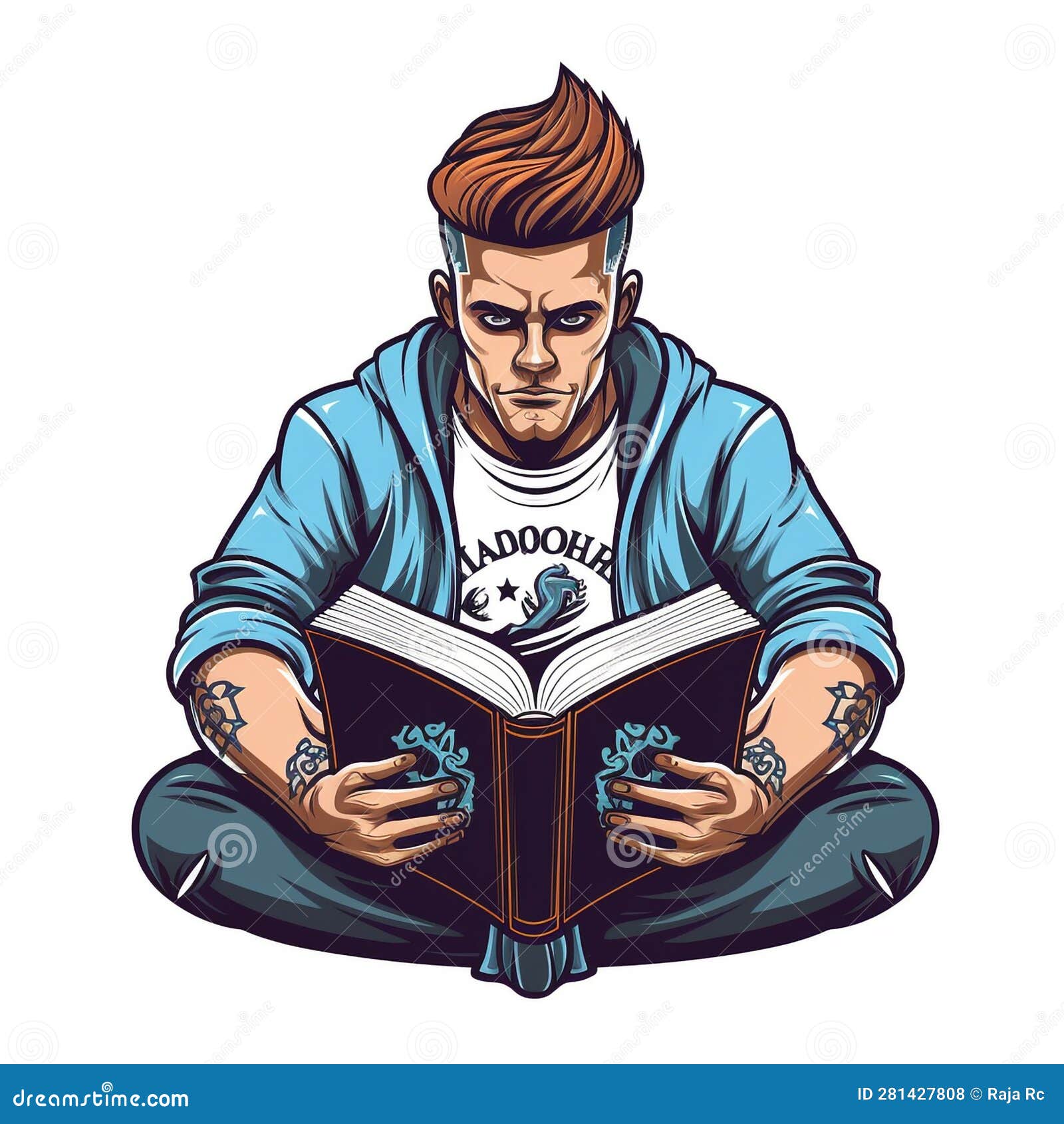 Book Reader logo stock illustration. Illustration of graphic - 281427808